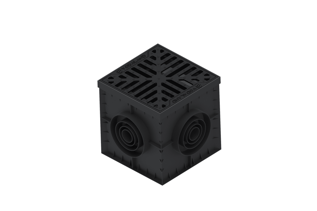 12x12 Plastic catch basin (BASE 300-CBP), cast iron grate, B Class buy ...