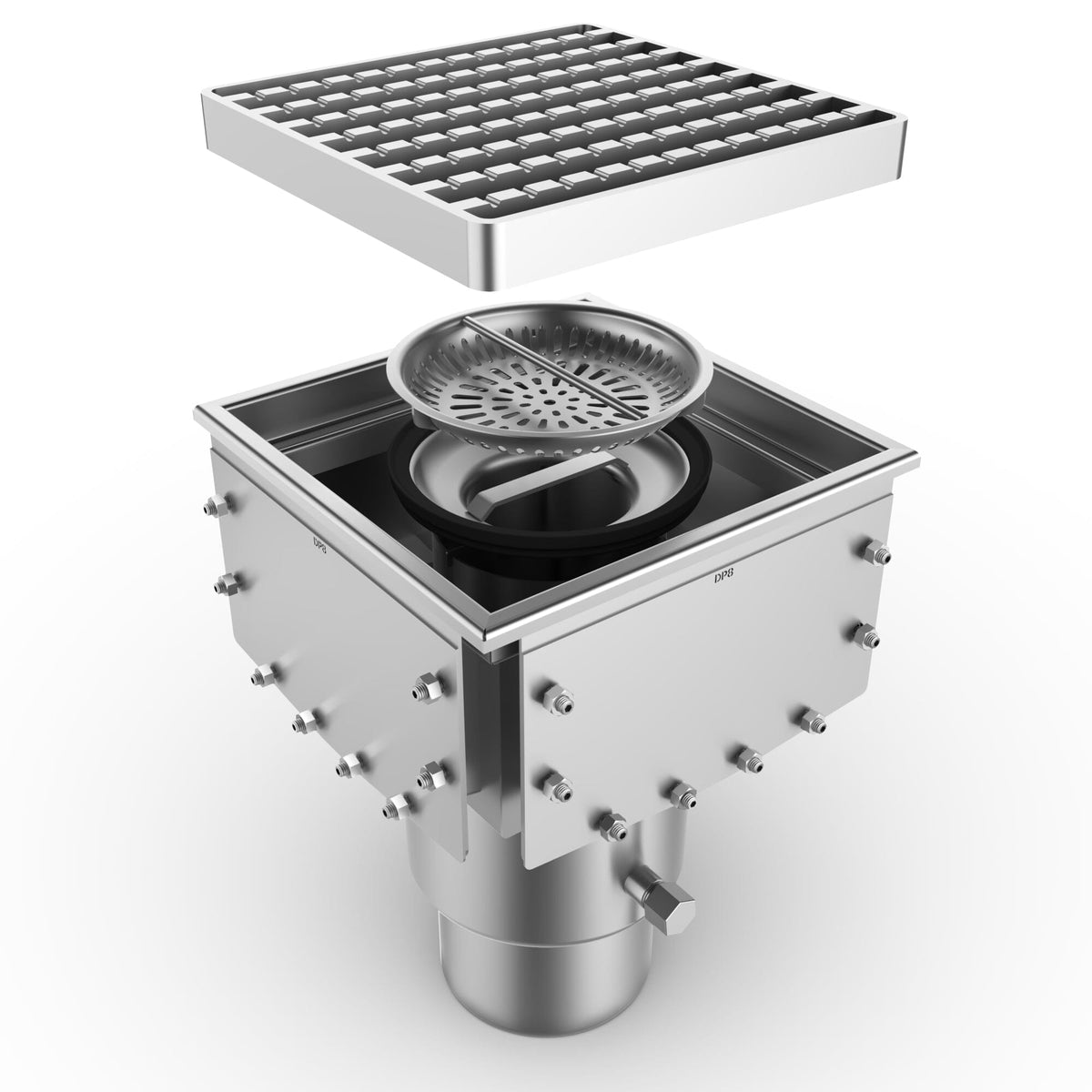 8" STAINLESS inline catch basin buy in Canada | Vodaland Canada