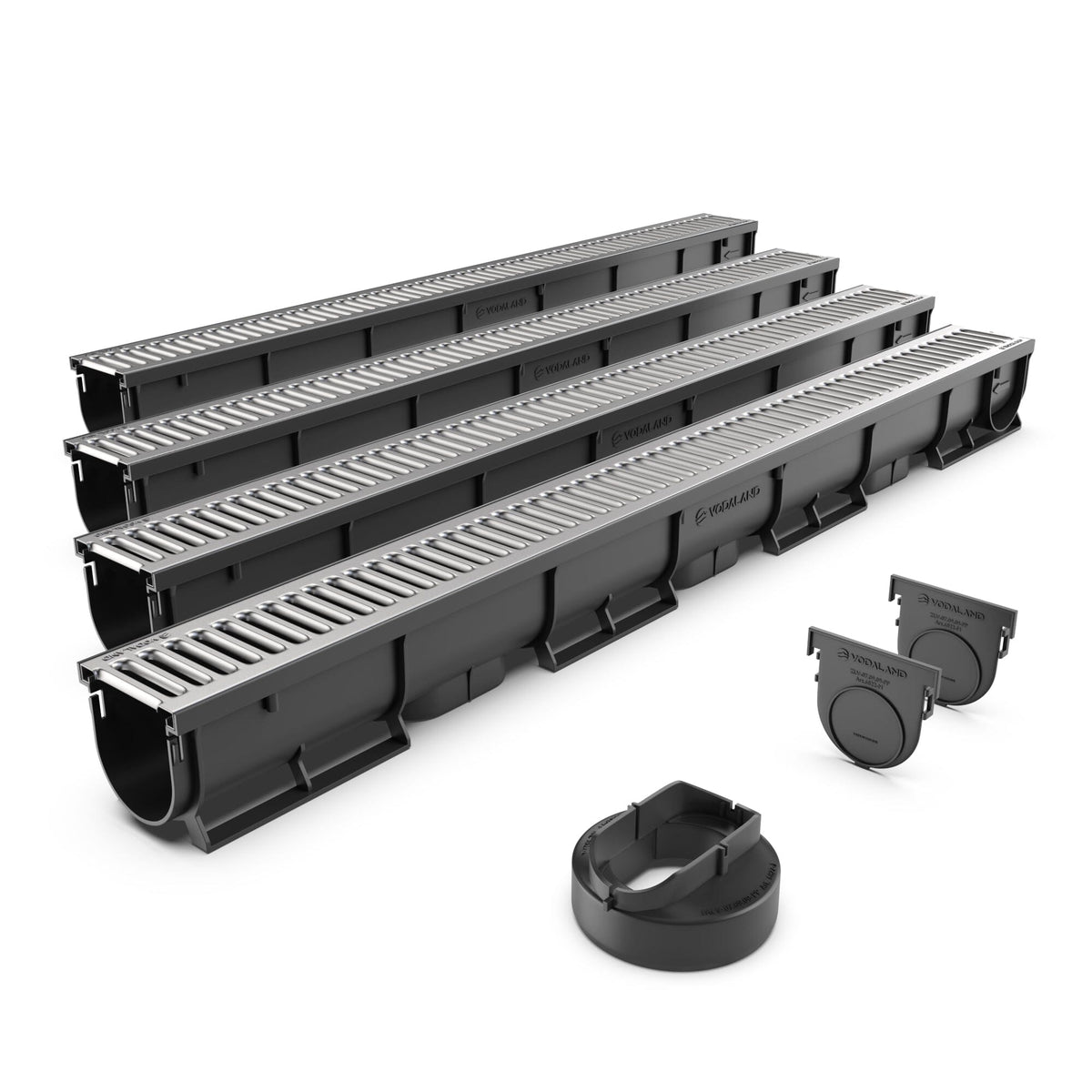 3" EASY 1 plastic trench drain, stainless grate buy in Canada ...