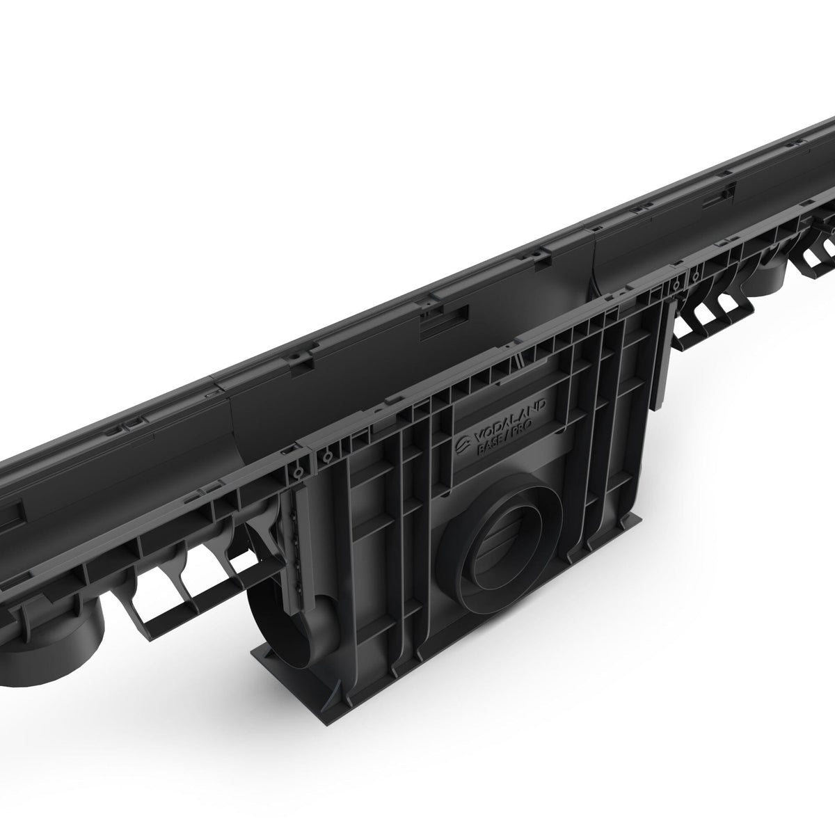 4" Plastic inline sand trap (BASE 100P), stainless grate ADA, B class ...