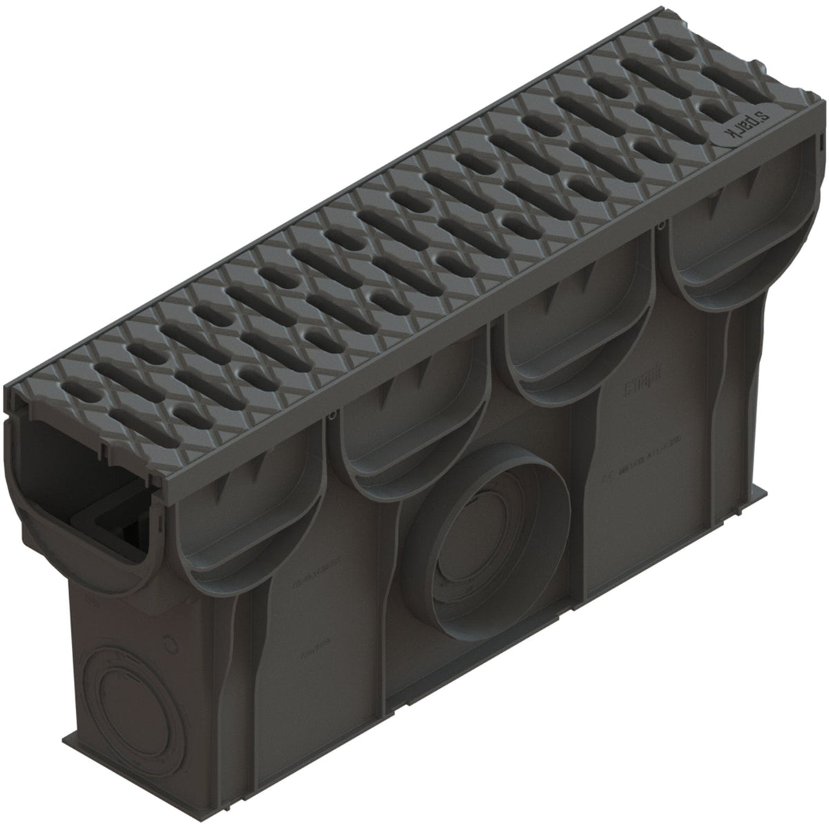 4" EASY Inline sand trap, plastic grate (black) buy in Canada ...