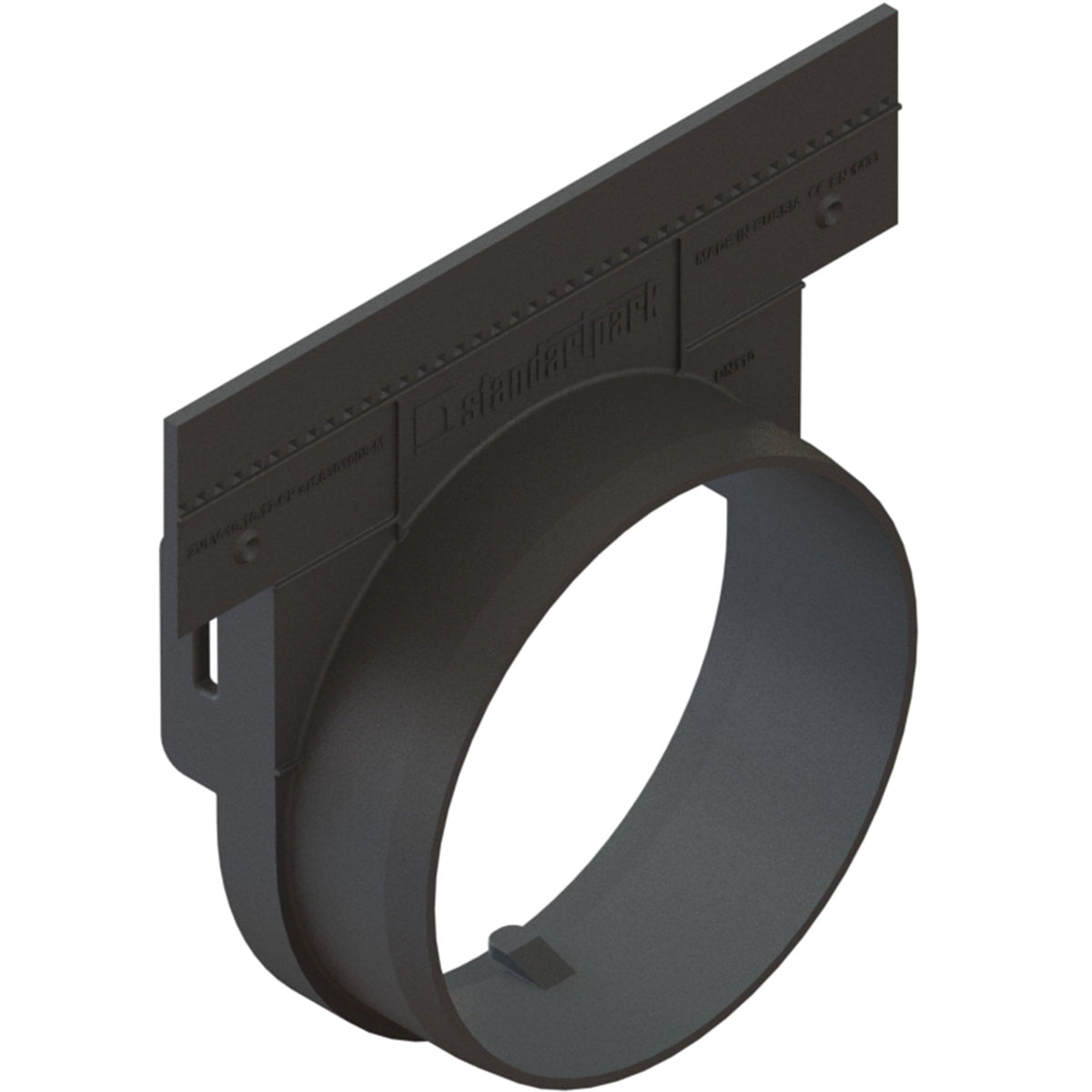 4" Base plastic sloped end cap w/ 4" outlet buy in Canada | Vodaland Canada